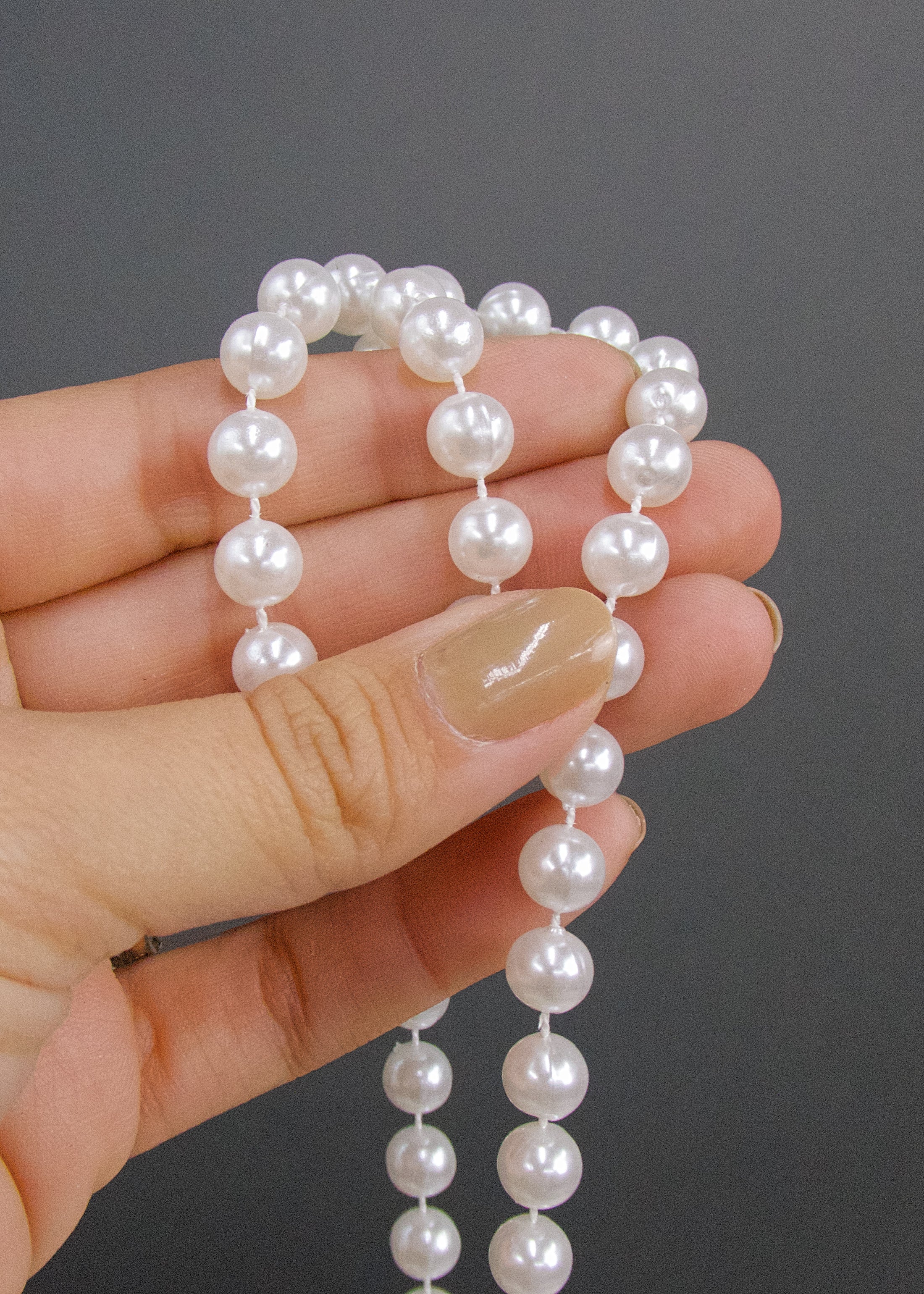 8mm Off White Pearl Roll, 40 Yards – ShopJemme