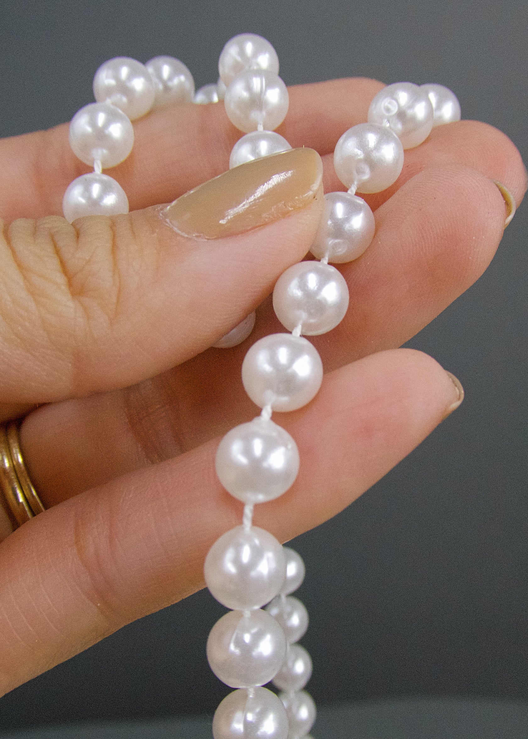 8mm Off White Pearl Roll, 40 Yards – ShopJemme