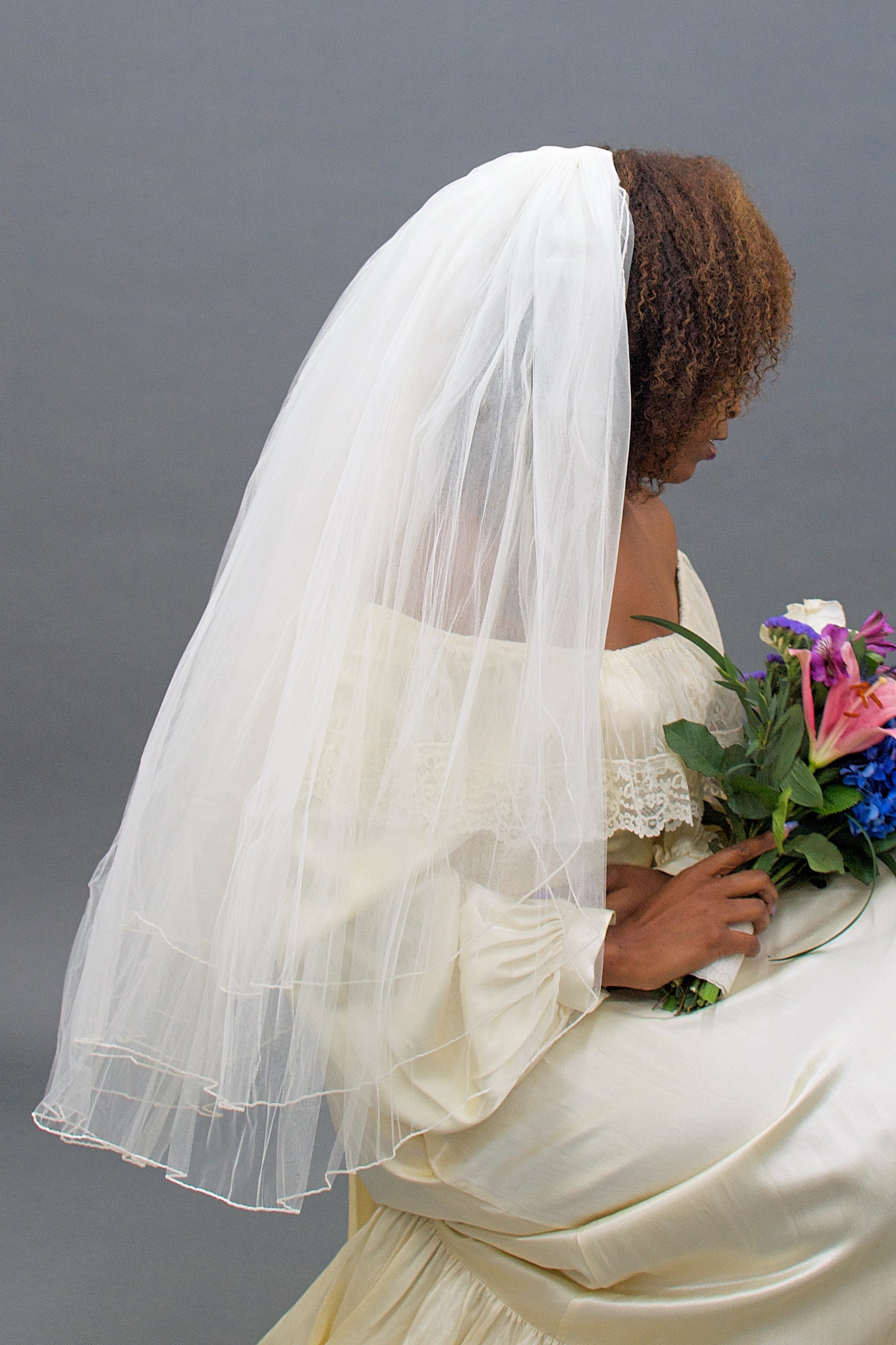 Hannah Three Tier Ivory Veil – ShopJemme