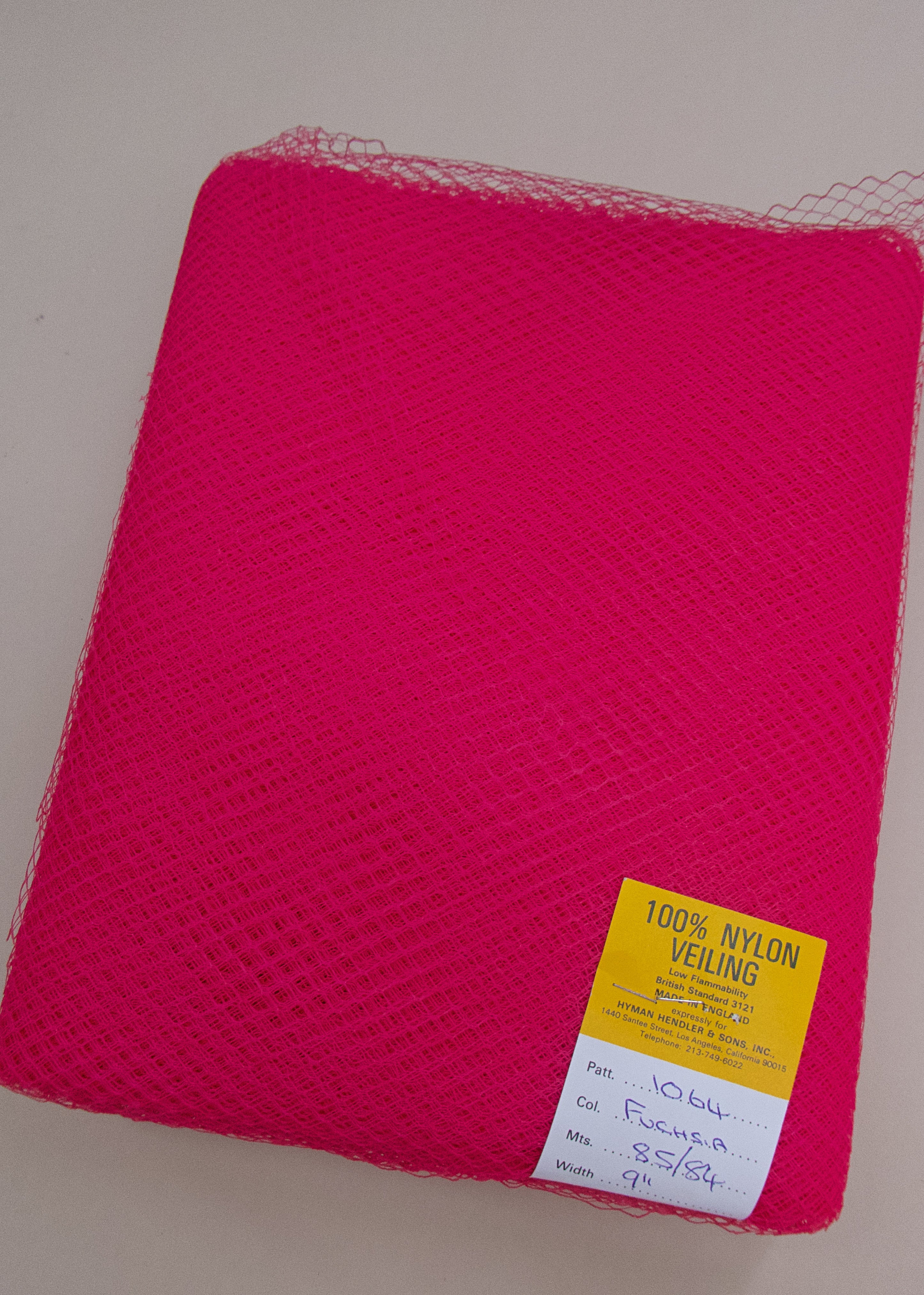11" Wide, Vintage Simple Fuchsia Diamond Veiling – ShopJemme