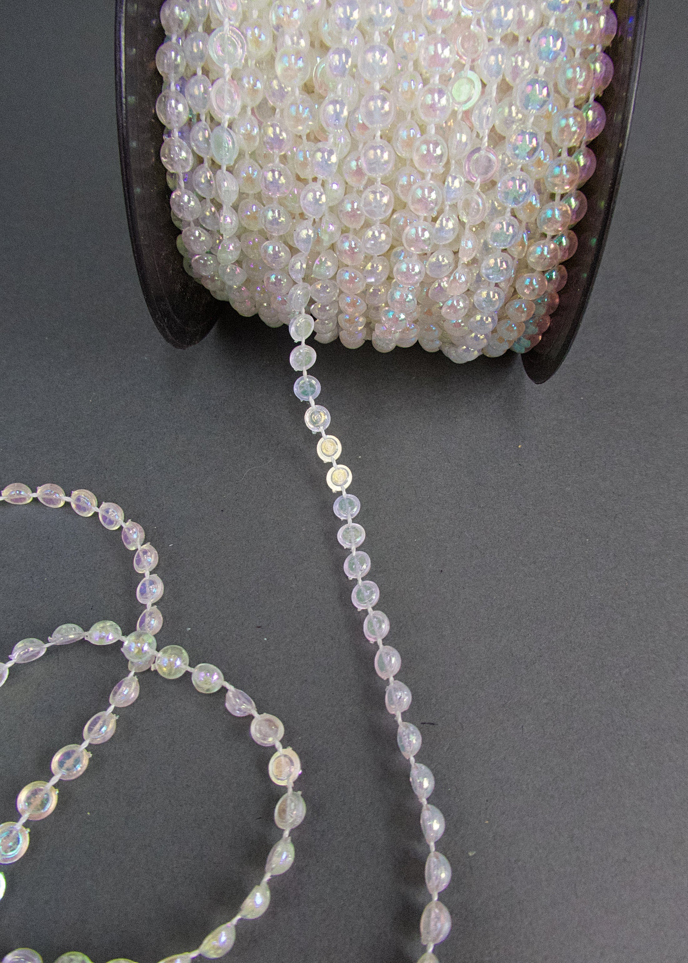 5mm Iridescent Flattened Back Bead Roll, 25 Yards – ShopJemme