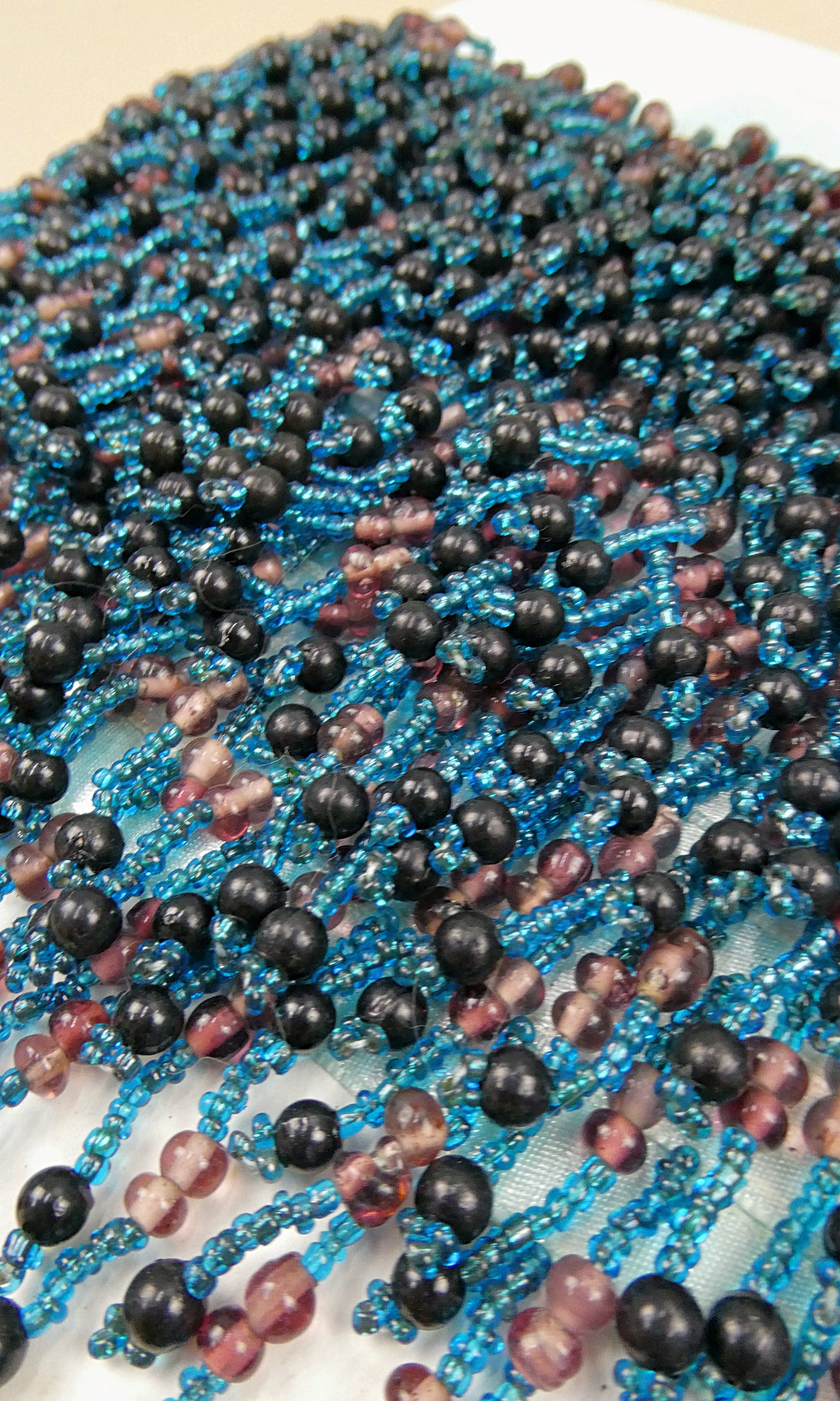 Short Tricolor Beaded Trim, Sold by the yard – ShopJemme